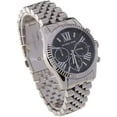Michael Kors Women's Lexington Silver Stainless Steel Case, Band and ...