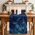Blue Purple Cosmic Table Runner, Deep Space Glowing Stars Purple ...