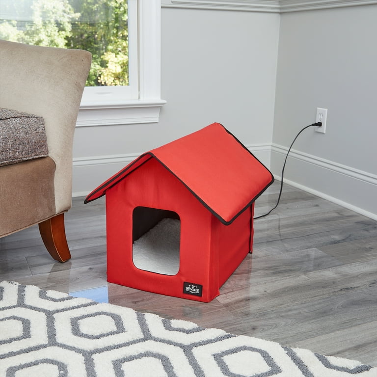 Red Barn Custom Heated Cat Dog House Insulated And Heated Cat Or Dog