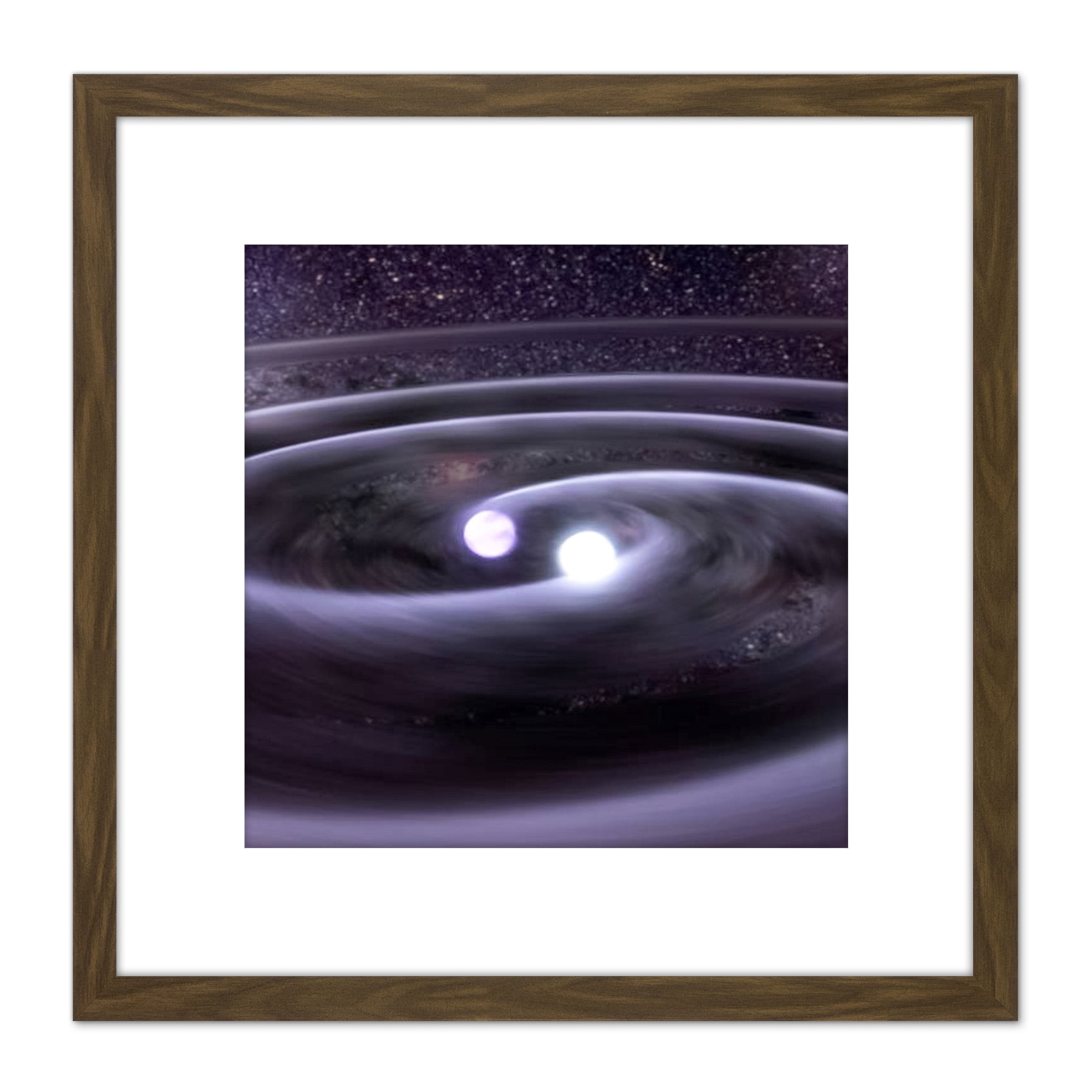 Space NASA Binary Star System Concept Illustration 8X8 Inch Square ...
