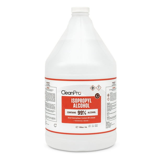 CleanPro Alcool Isopropylique 99 % Grade Technique, Fabriqué au Canada ...