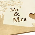 NANMELX Wooden Wedding Guest Book Memory Sign Signature Book Wood Album ...