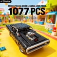 1077PCS Race Car Mechanical Building Blocks High Difficulty DIY ...