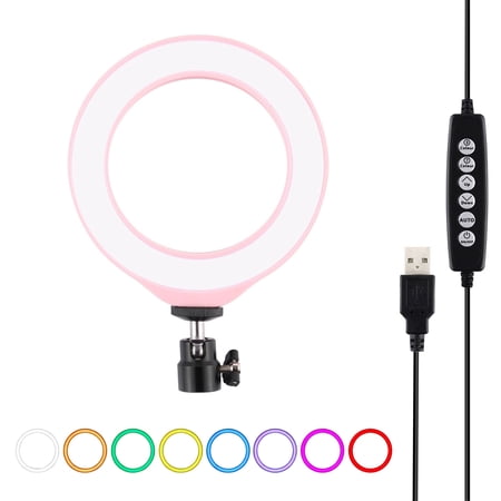 4.7 inch 12cm Curved Surface USB 10 Modes 8 Colors RGBW Dimmable LED ...