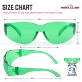 Safe Handler Full Color with Polycarbonate Lens Safety Glasses, Green ...