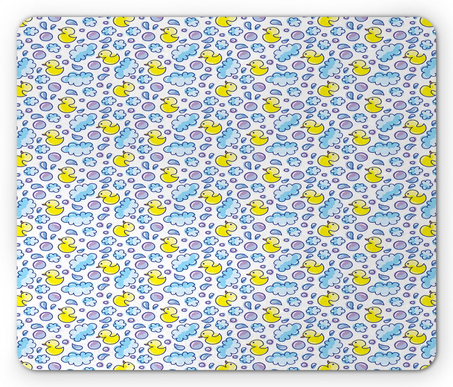 Baby Mouse Pad, Washing Time Themed Image with Soap Bubbles Water ...