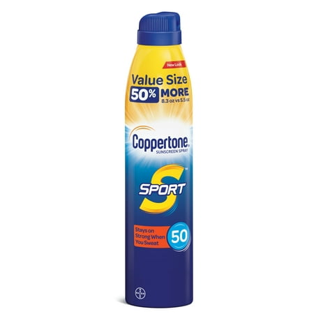 Coppertone Sport Sunscreen Continuous Spray SPF 50, 8.3 oz - Walmart.com