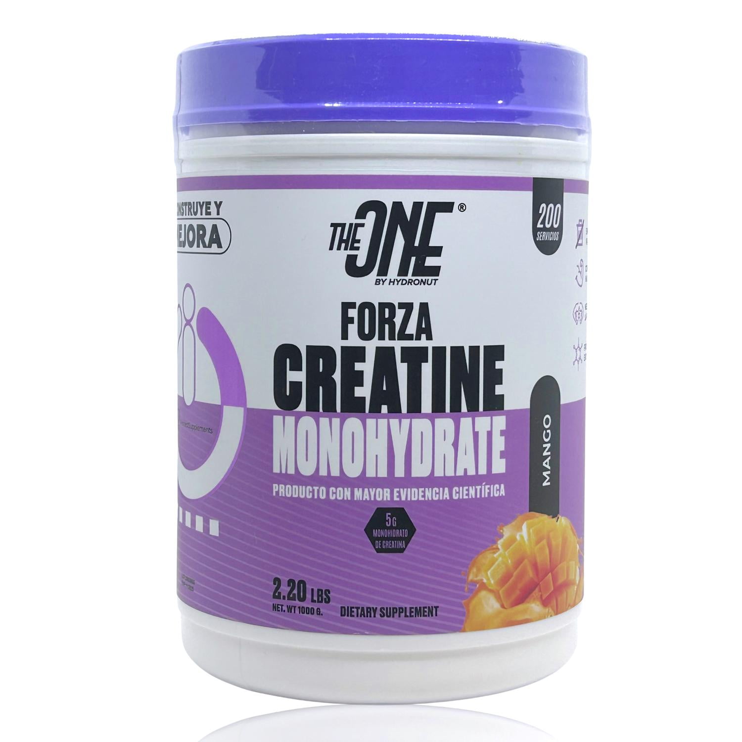 Creatina Monohidratada THE ONE Forza 1 kg Mango 200 serv | Walmart en línea