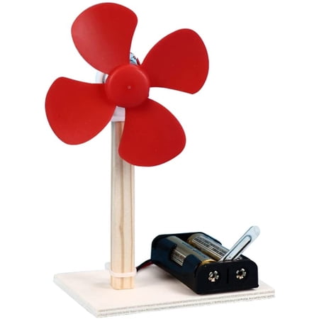 Wooden DIY Assembled Electric Fan Model Science Technology Education ...
