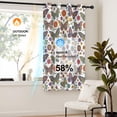 Butterfly and Flower Orange Pattern Blackout Curtains,Triple Weaved ...