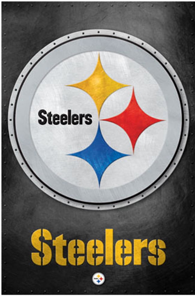 Pittsburgh Steelers Logo Poster - Walmart.com