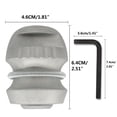 Yiyasu, Trailer Coupling Lock, 46*64mm, Silver Zinc Alloy - Walmart.com