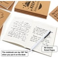 Feela 30 Pack Kraft Mini Pocket Notebooks, 15 Designs, 80 Lined Pages ...