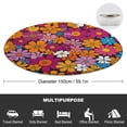 59.1in Round Blanket Light Weight Anti-Wrinkle Anti-Allergy Non ...