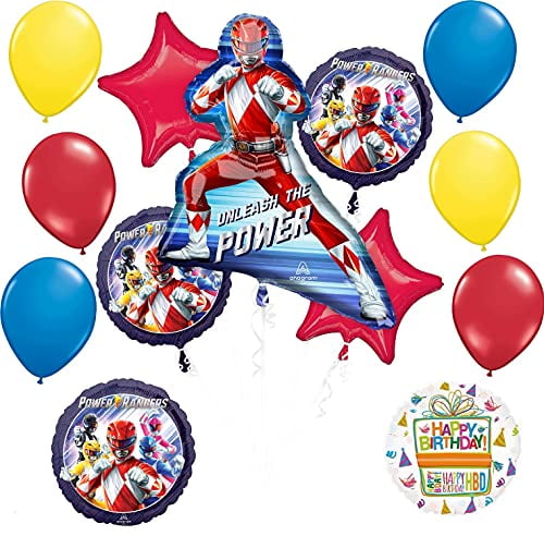 Power Rangers Party Supplies Unleash the Power Balloon Bouquet ...