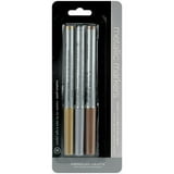 AMC Metallic Marker Set Med Tip Gold,Slvr,Cpr 3pc - Walmart.com