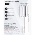 2 Pcs Hand Mixer Attachments Beaters, Beaters Kitchen Stainless Steel ...