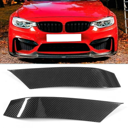 Front Bumper Cover，Front Bumper Air Vent Eyelid Covers Carbon Fiber ...