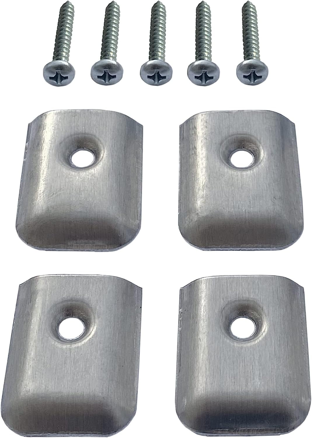 4 Pack RV Camper Trailer Aluminum Extrusion Flat End Cap for Vinyl Trim ...