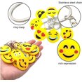 64 Pack Mini Emoticon Keychain Plush(16 expressions), Cute Keychain ...