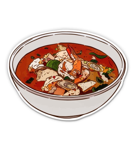 Tom Yum Soup - 8" Vinyl Sticker - For Car Laptop I-Pad - Waterproof ...