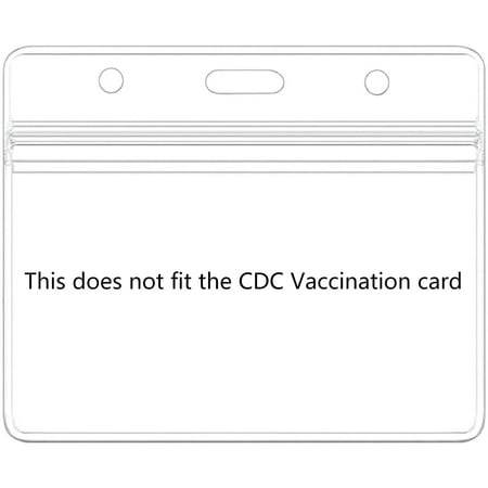 Clear Waterproof Plastic Horizontal Badge Holders Name Tag Badge ID ...