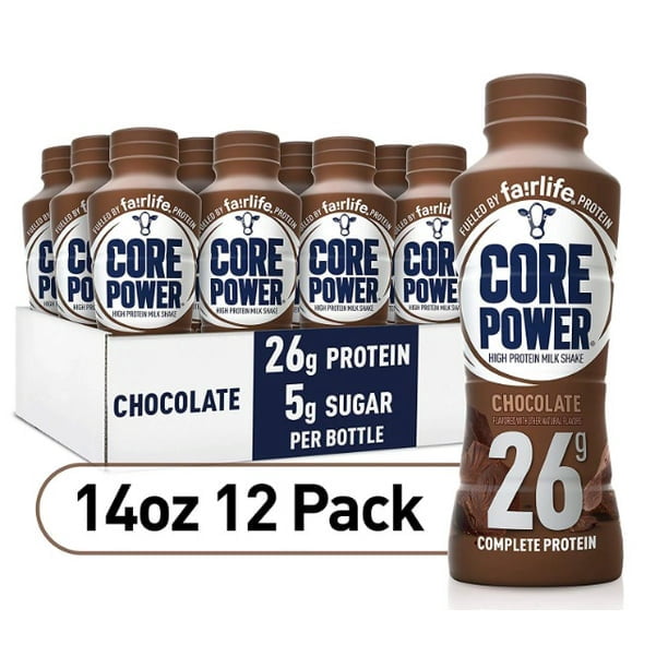 Core Power High Protein Milk Shake, Chocolate, 14 fl oz (Pack of 12 ...