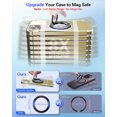 4Pcs Metal Ring for Magsafe Sticker: Ultra-Thin(0.3mm) Mag Safe Adapter ...
