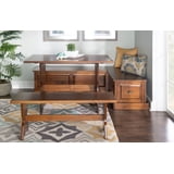 Linon Trefny 3-Piece Backless Corner Breakfast Nook Dining Set with ...