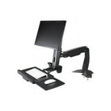 StarTech Sit-Stand Monitor Arm Keyboard Tray Desk Mount up to 27 ...