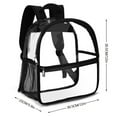 YIJIAL Clear Backpack Stadium Approved 12×12 inch, with Reinforced and ...