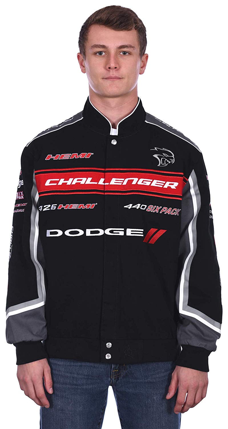 JH Design Group Mens Dodge Challenger Embroidered Cotton Twill Jacket ...