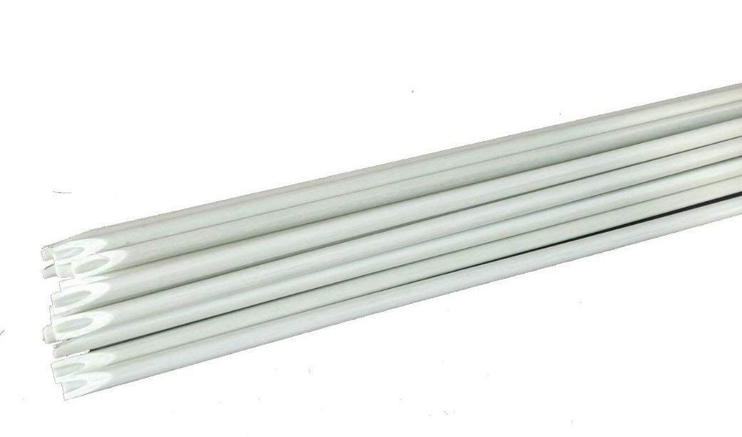 Mr.Garden Fiberglass Fence Post, Netting Post, Hollow Stake, 5/16"x48 ...