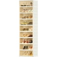 FLEXIMOUNTS Shoe Rack Organizer Storage Box 9 Tiers-18 Pairs, Portable ...