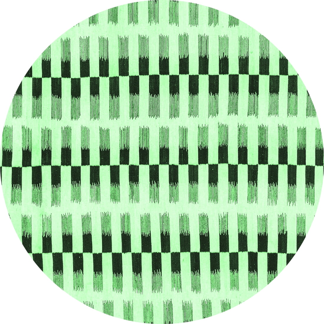 Ahgly Company Indoor Round Solid Emerald Green Modern Area Rugs, 8 ...
