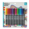 Pen+Gear Permanent Markers, Fine Tip, Assorted Colors, 12 Count ...