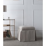 Jennifer Taylor Home, Stacy Storage Vanity Stool, Bone White - Walmart.com