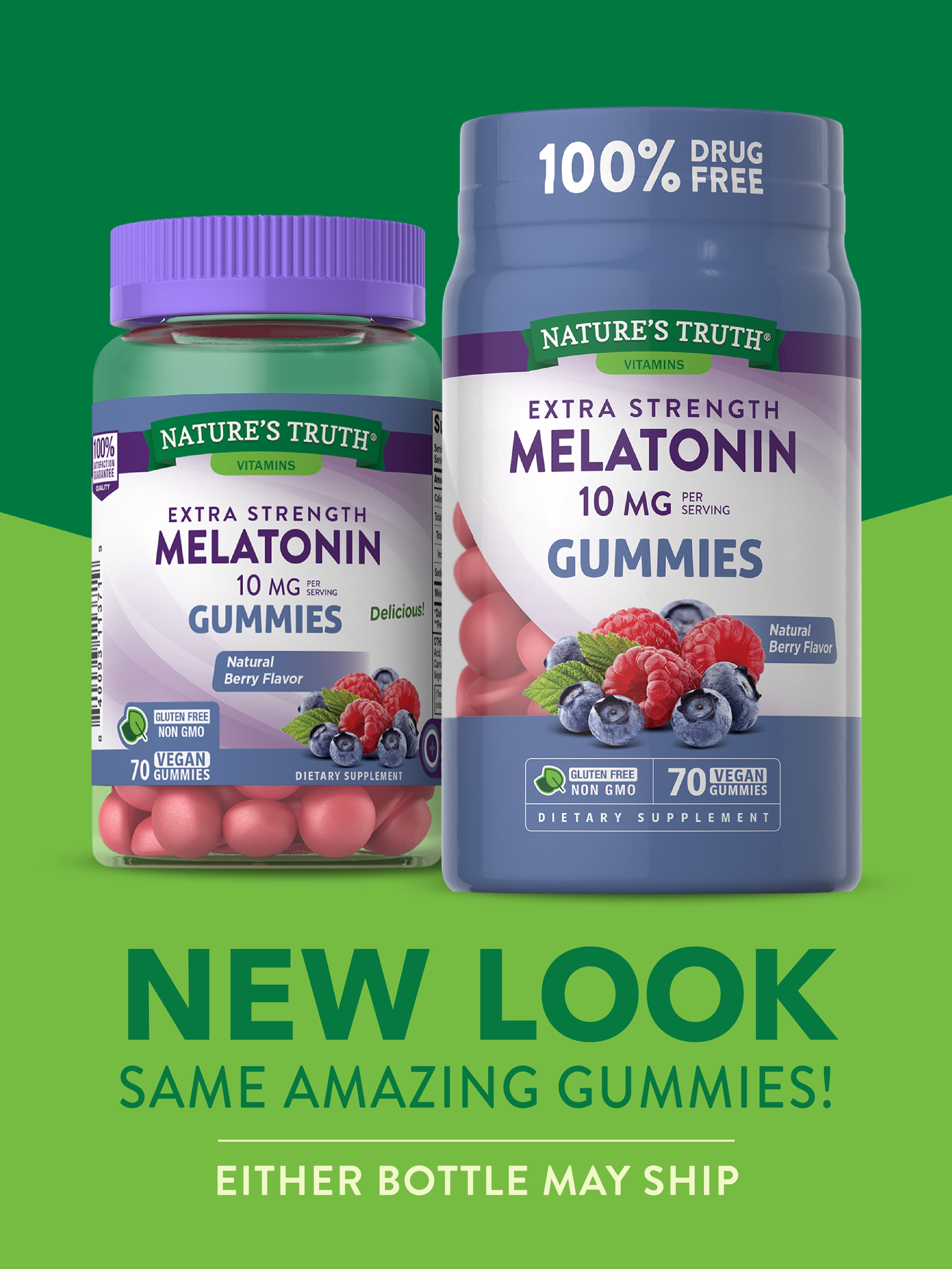 Buy Nature's Truth Melatonin Gummies 10mg | 70 Count | Natural Berry ...