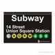 Union Square NYC Subway Magnet - New York City MTA Replica Souvenir ...