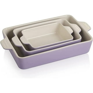 Porcelain Small Oval Au Gratin Pans,Set of 2 Baking Dish Set for 1 or 2 ...