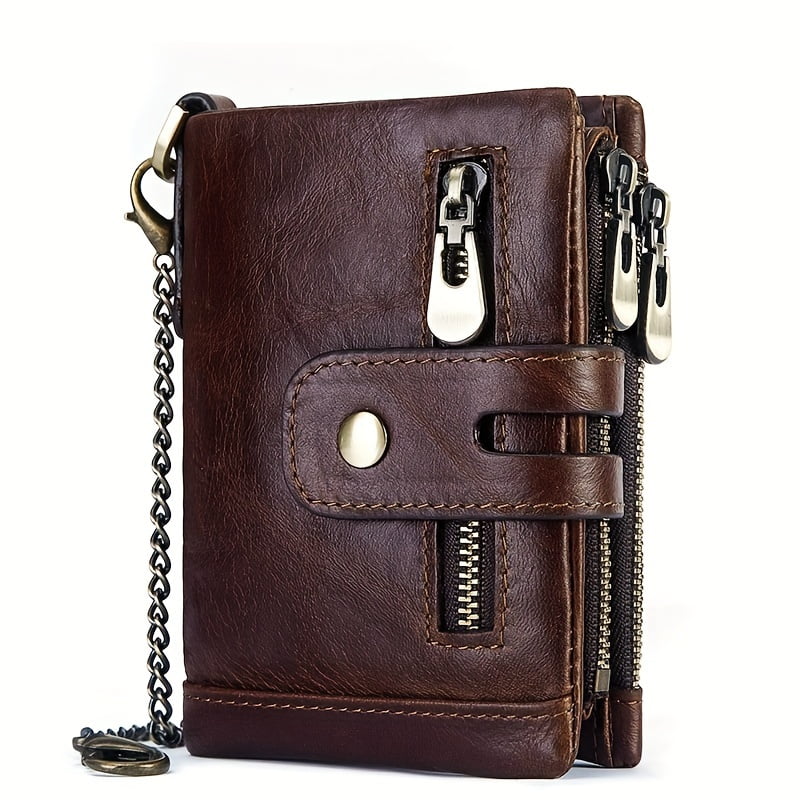 Click here for Addfst Mens Wallet With Chain Genuine Leather Purs... prices
