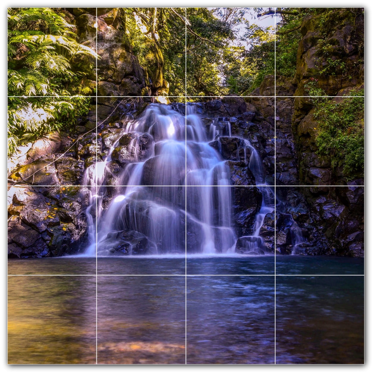 Picture-Tiles.com: Waterfalls Ceramic Tile Wall Mural WAL501115-44M. 24 ...