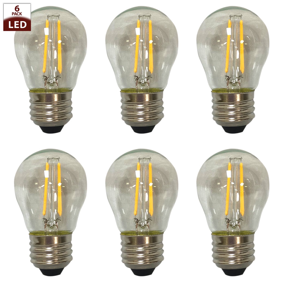 Royal Designs Decorative Clear Indoor or Outdoor G45 Vintage Edison E26 ...