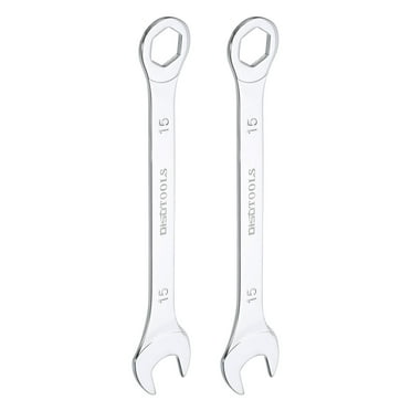 Uxcell 14mm 6-Point Thin Combination Wrench Double Ended Box and Open ...