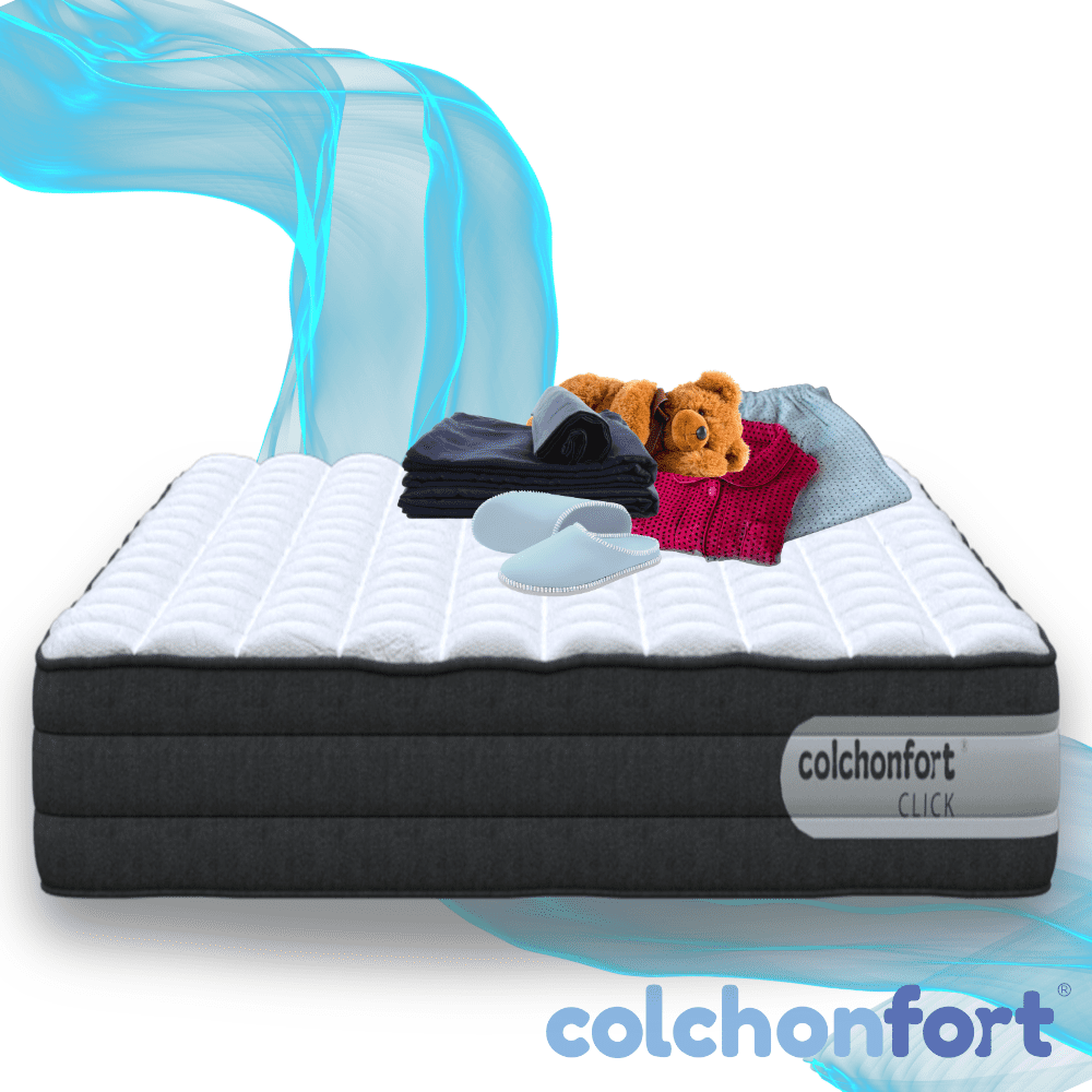 Colchón King Size Click Ortopedico Colchonfort con Peluche Juego de ...
