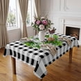 Farmhouse Boxwood Wreath Table Cloth 52x70in, Waterproof Rectangle ...