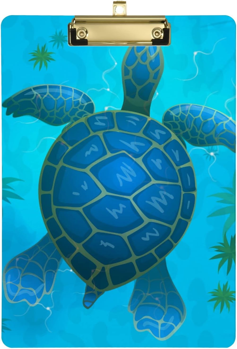 ZHANZZK Sea Turtle Clipboard Hardboard Wood Nursing Clip Board and Pull ...