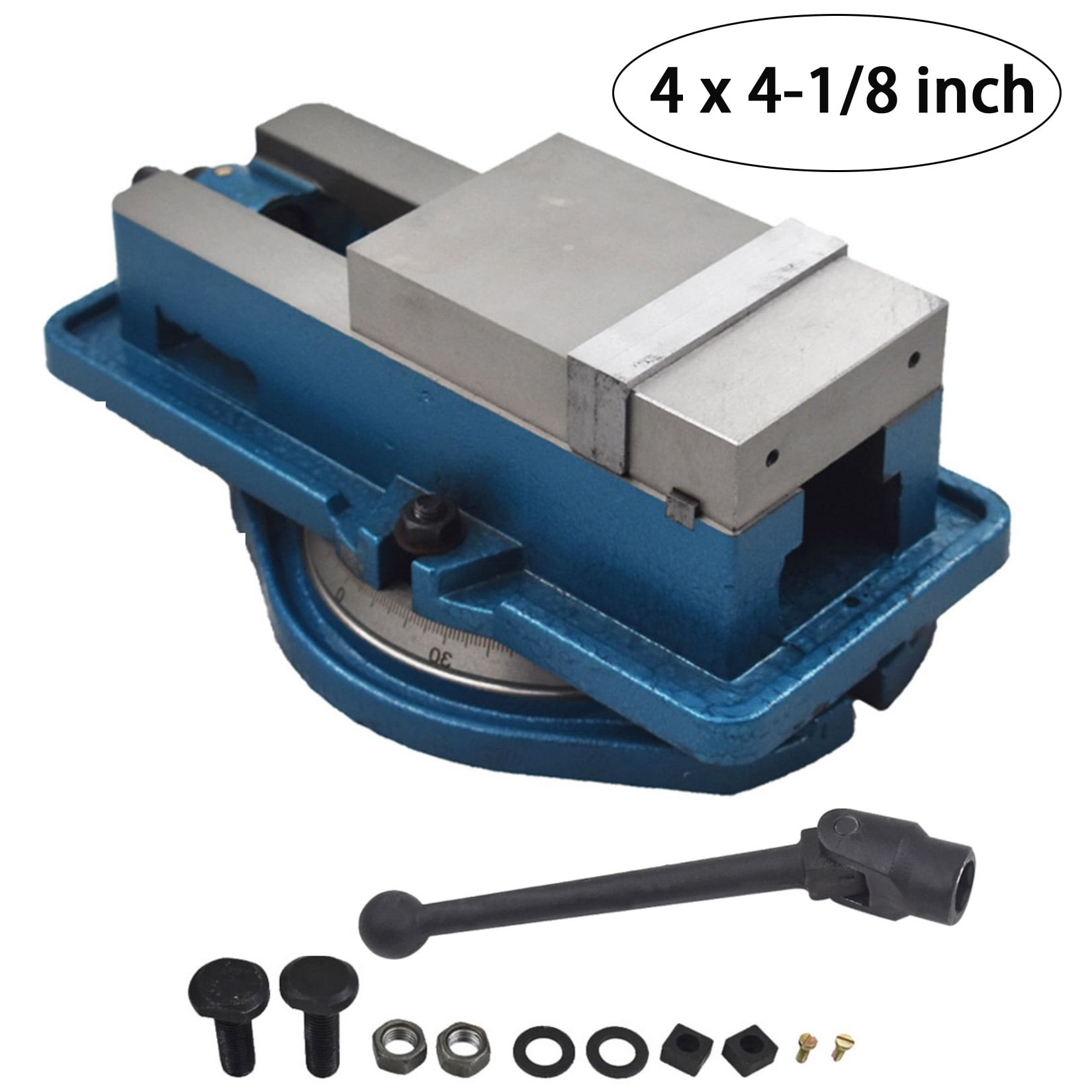 4 inch Precision Mill Vise Anti-Jaw Lifting w/ Swivel Base - Walmart.com