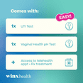 Winx UTI Test + Treat Kit (3 Count), 2-Minute At-Home UTI Test Strips ...