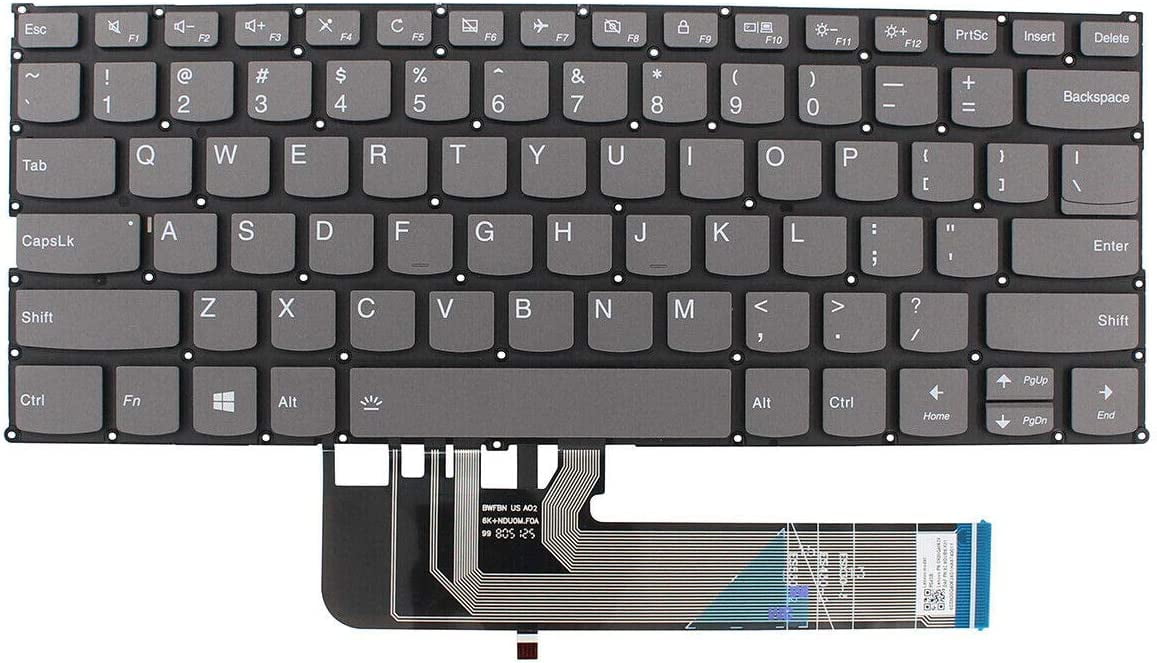 New US Gray English Backlit Laptop Keyboard (Without palmrest) for ...